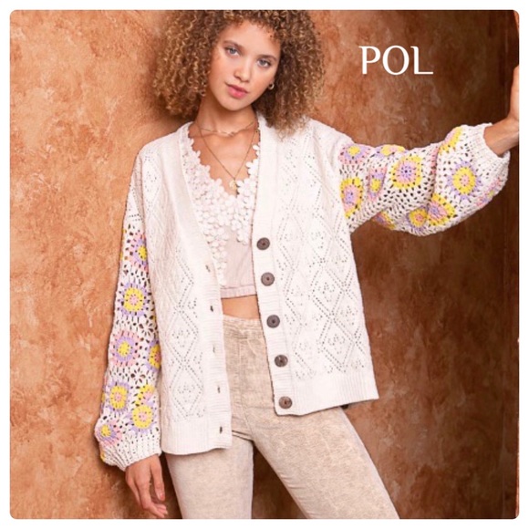 POL | Sweaters | 45 Start Pretty Pol Handmade Sweater Cardigan Raglan ...